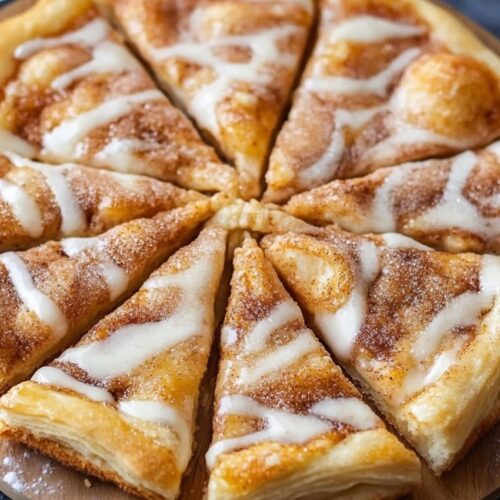 Cinnamon-Sugar Pizza made with Crescent Rolls | Homemade Recipes